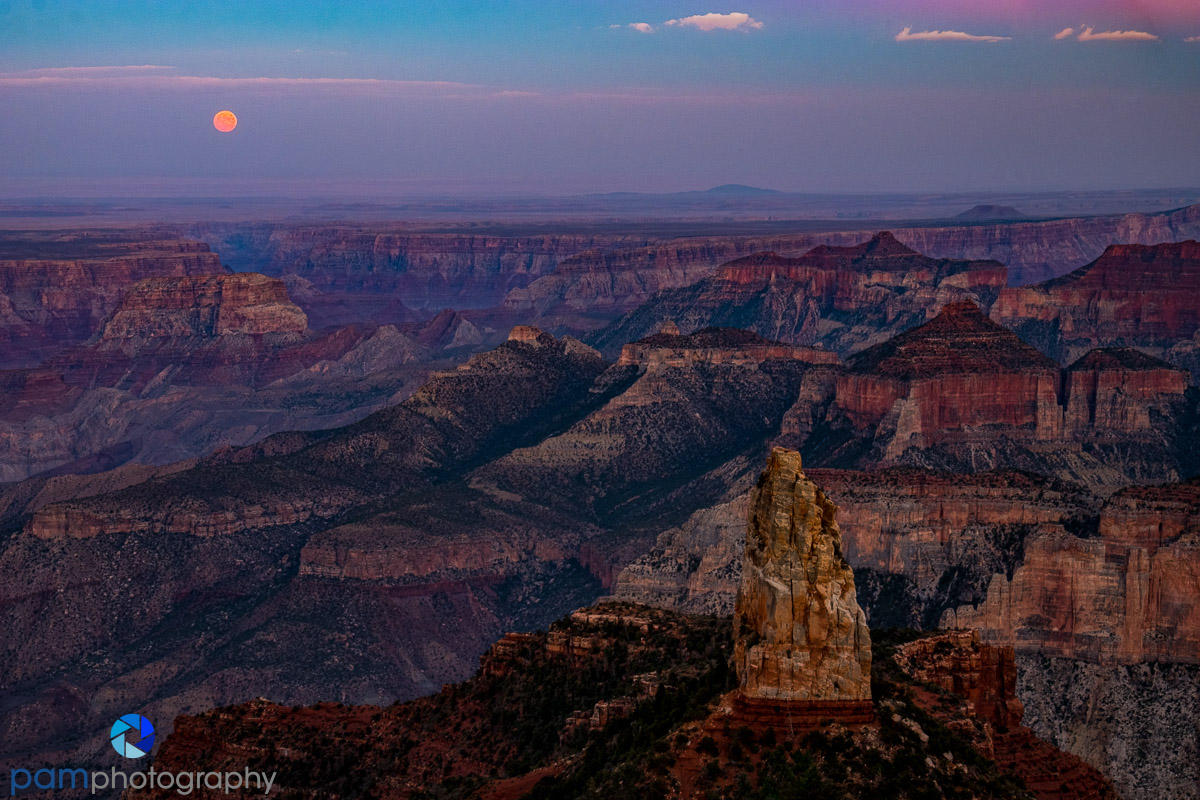 Photographing the Full Moon at the North Rim of the Grand Canyon ...